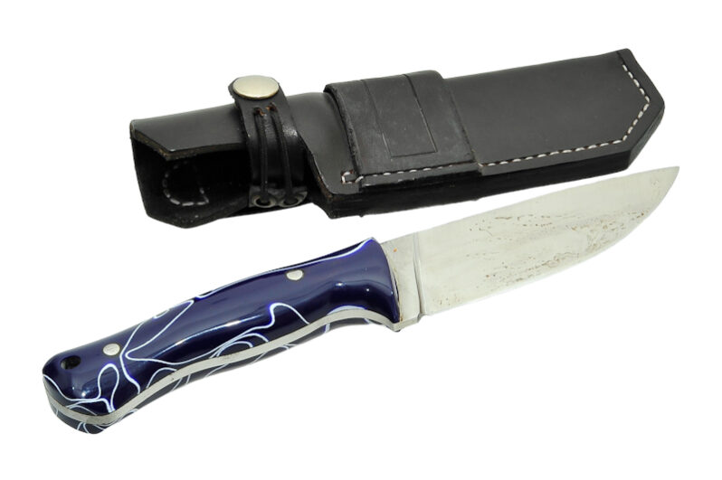 Messer Hunting Knife Dagger with fixed Blade and Leder Scabbard ...