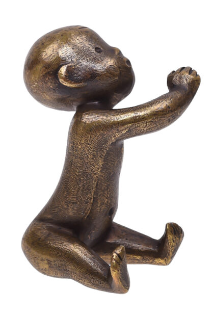 WHW Hagenauer Bronzefigur sitzendes Baby • Vienna Antique